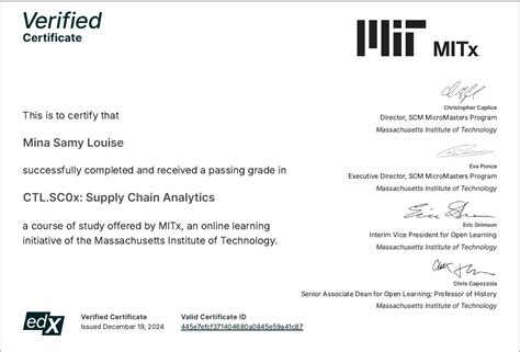 Mina Samy On Linkedin Mitx Supplychain Supplychainanalytics Dataanalytics