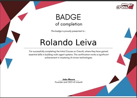 ai crewai automation machinelearning python innovation rolando