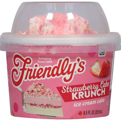 Friendlys Strawberry Krunch Strawberry Ice Cream Cake Singles 85 Fl Oz Walmart Business
