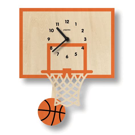 Basketball Pendulum Clock Popclox