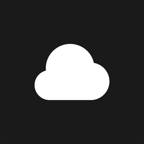 cloud computing dark mode glyph ui icon data storage wireless file