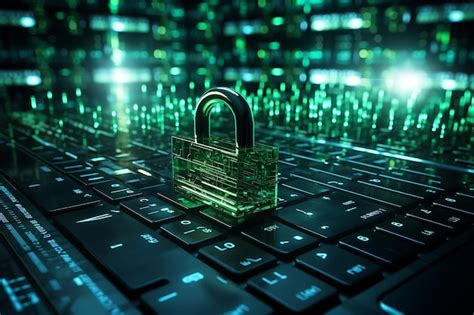 Premium Ai Image Backdrop Of Cybersecurity Education Backdrop Padlocks Binary Code Patter For