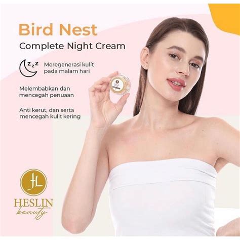 Jual Heslin Beauty Night Cream Cream Malam Birdnest Original Best