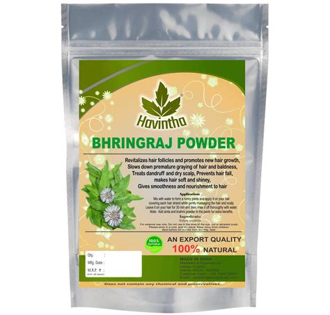 Bhringraj Powder For Hair Growth Split Ends Nourishment Dandruff Moisturising 227 Grams Darazpk