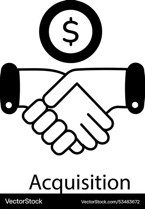 Acquisition Royalty Free Vector Image Vectorstock