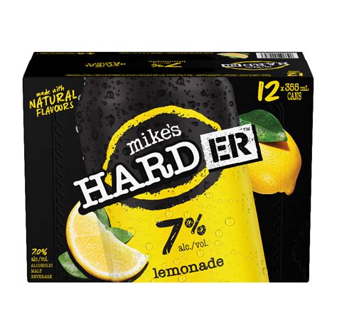 Mikes Harder Malt Lemonade 7 12 X Can 355 Ml The Beer Store