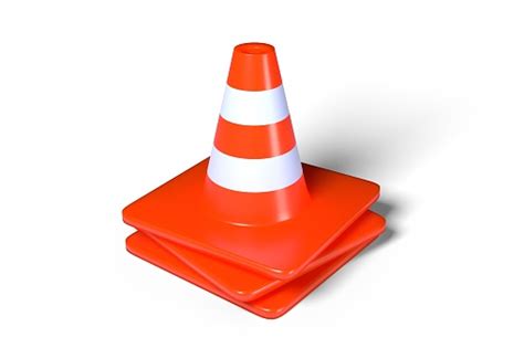 흰색 배경에 격리 된 3d 렌더링 그림 주황색 플라스틱 트래픽 콘 스트라이프 아이콘이 있는 사실적인 주황색 로드 콘 3차원 형태에 대한 스톡 사진 및 기타 이미지 Istock