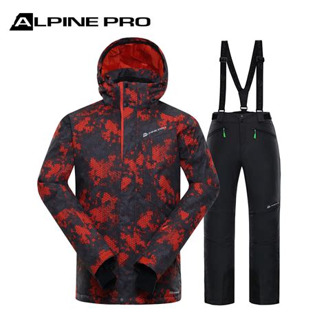 阿尔派妮新品男士迷彩防风防水加厚保暖成人单双板滑雪服装备套装虎窝淘