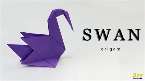 Origami Swan Easy Paper Folding Step By Step