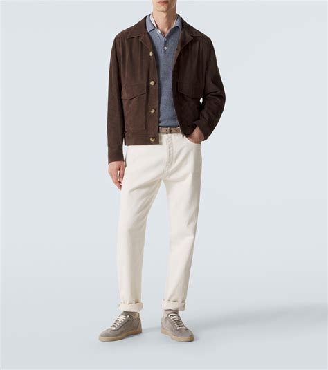 Suede Jacket In Brown Brunello Cucinelli Mytheresa