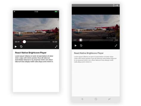 a react native implementation of brightcove player sdk