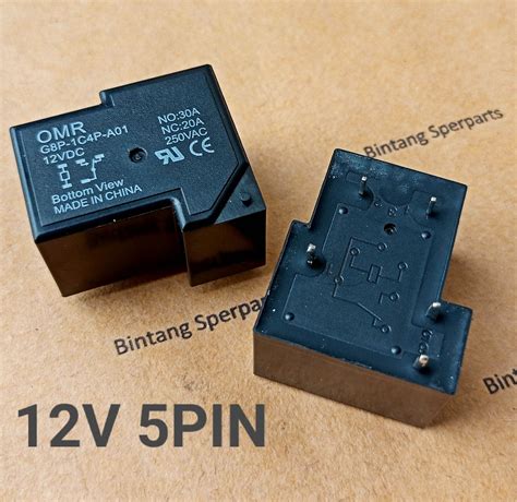 Relay 12v 30a 5pin Relay Kodok 12v 5 Pin Relay Kodok 5pin Lazada