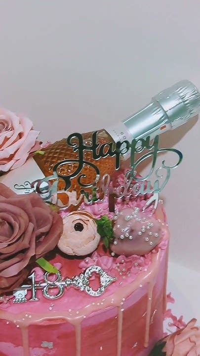 Pink 18 Th Birthday Cake Youtube