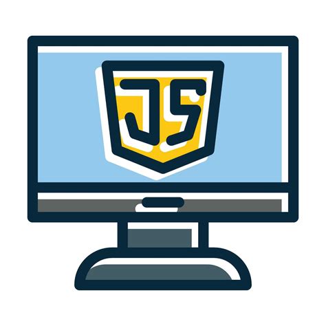 Javascript Vector Thick Line Filled Dark Colors 33544648 Vector Art At Vecteezy