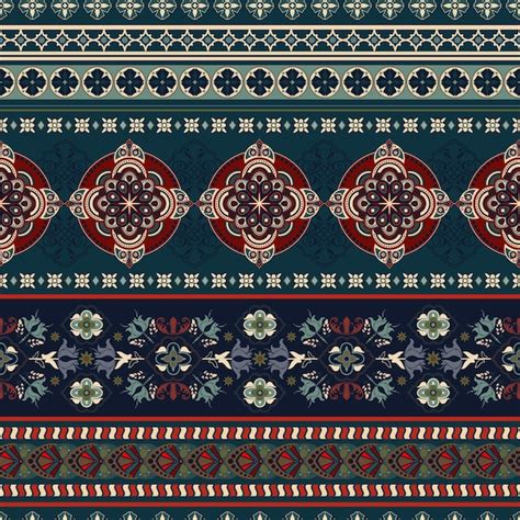 Premium Photo Geometric Ornament For Weaving Knitting Embroidery Wallpaper Cards Textile