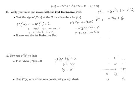 Max And Min Using Derivatives R Calculus