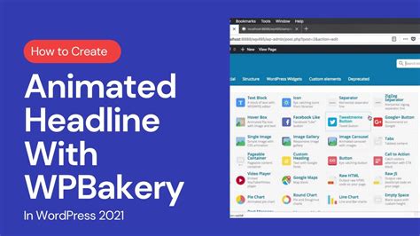How To Create Animated Headline With Wpbakery Wordpress Wpbakery 2021 Wpbakery Tutorial