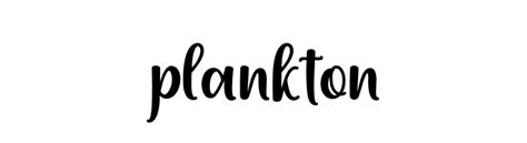 Plankton Font Plankton Font