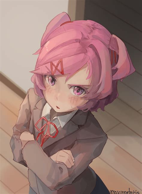 Natsuki Doki Doki Literature Club Drawn By Sushoartworks Danbooru