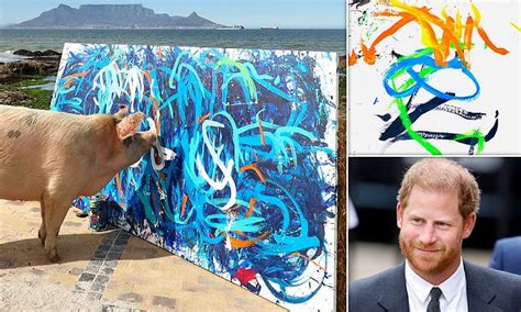 Pig Casso The Worlds Most Unlikely Artist Whose Paintings Including