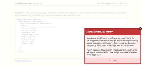 Smart Animated Popup Jquery Popups Plugin By Smartplugins Codecanyon