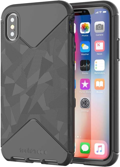 Amazon Com Tech Evo Tactical Case For IPhone X Black Cell Phones Accessories
