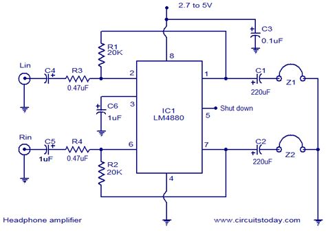 Hifi Headphone Amplifier Circuit