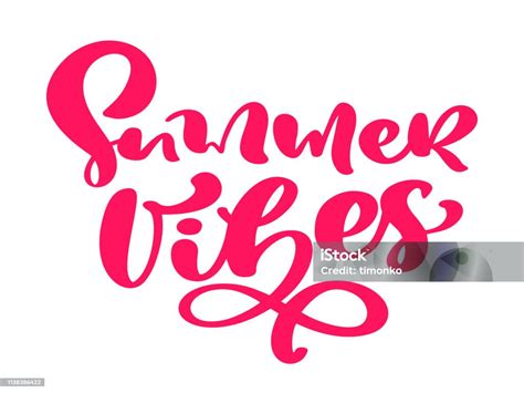 여름 느낌 손으로 그려진 글자 서 예 벡터 텍스트 재미 있는 견적 그림 디자인 로고 또는 레이블 영감 타이포 그래피 포스터 배너 개념에 대한 스톡 벡터 아트 및 기타 이미지