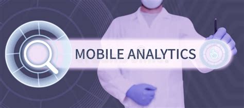 Conceptual Caption Mobile Analytics Business Concept Mobile Tool That