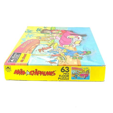 90s Golden Alvin And The Chipmunks Alvins Place 63 Piece Floor Puzzle