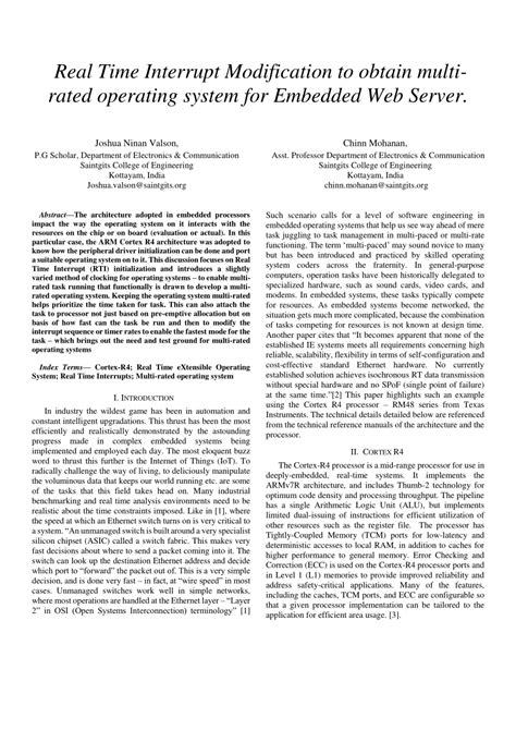 Pdf Real Time Interrupt Modification To Obtain Multi Rated Operating