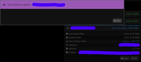 Stuck With Out Of Sync Items On Other Device After Changing To Receive Only Support