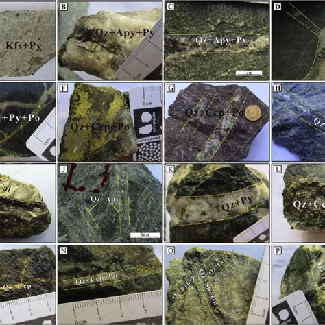 Photomicrographs Showing Representative Mineral Assemblages In Various