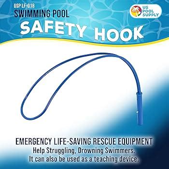 Pool Rescue Pole Aluminum Rescue Life Hook With Bolts Pool Safety