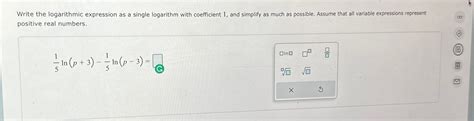 Solved Write The Logarithmic Expression As A Single Chegg