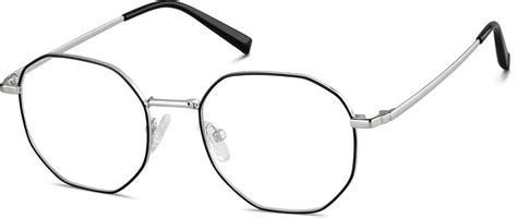 Silver Geometric Glasses 3237711 Zenni Optical