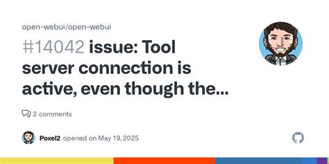 Issue Tool Server Connection Is Active Even Though The Option Is