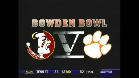 2003 Clemson Vs Fsu Montage Youtube