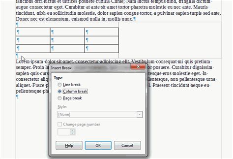 How To Write Parallel To Table In Writer English Ask LibreOffice