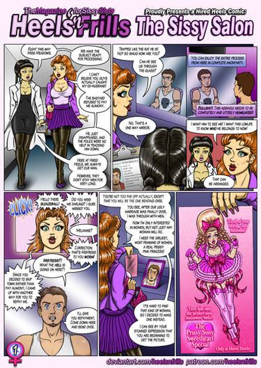 The Sissy Salon Page 03 Mini Comic By Heelsnfrills On Deviantart