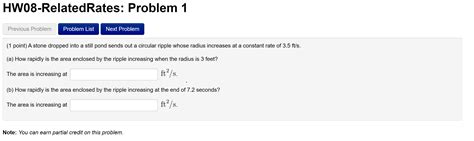 Solved Hw08 Relatedrates Problem 1 Previous Problem Problem