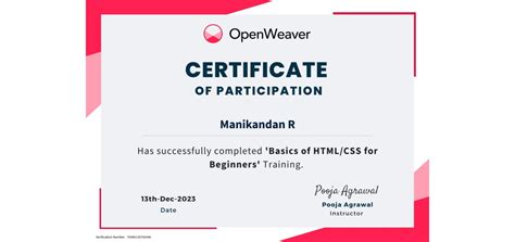 manikandan r on linkedin basics of html css for beginners online bootcamp open weaver inc