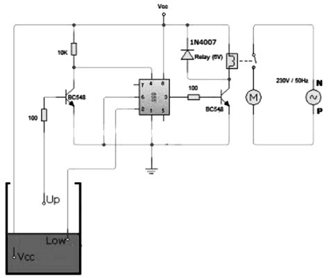 On Vidio How To Make A Water Level Controller Circuit Using Ne 555 Ic Diy Water Level