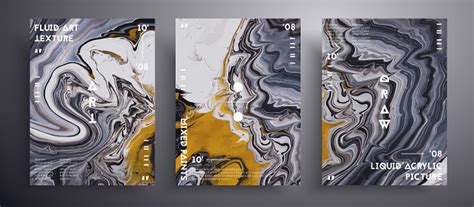 추상 액체 배너 유체 아트 벡터 텍스처 팩 디자인 커버 포스터 브로셔 등에 적용 할 수있는 아름다운 배경 황금 흰색과 회색 보편적 인 트렌디 한 그림 배경입니다 0명에 대한