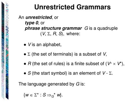 Ppt Unrestricted Grammars Powerpoint Presentation Free Download Id3359788