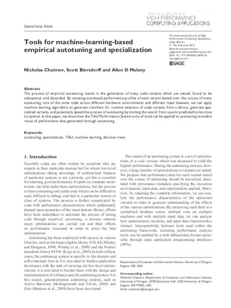 Pdf A Survey On Compiler Autotuning Using Machine Learning Survey Pocket Money