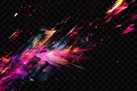 Premium PSD Chromatic Aberration Glitch With Colorful Noise And Static D Texture Effect Fx