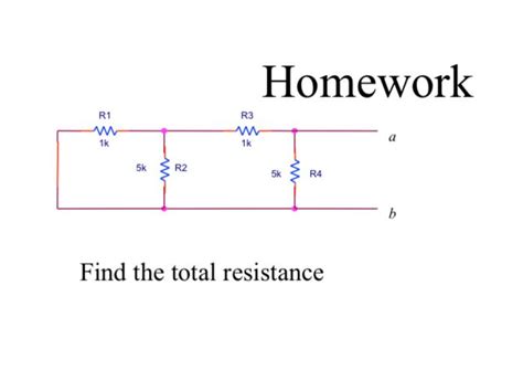 Solved HomeworkFind The Total Resistance Chegg Com