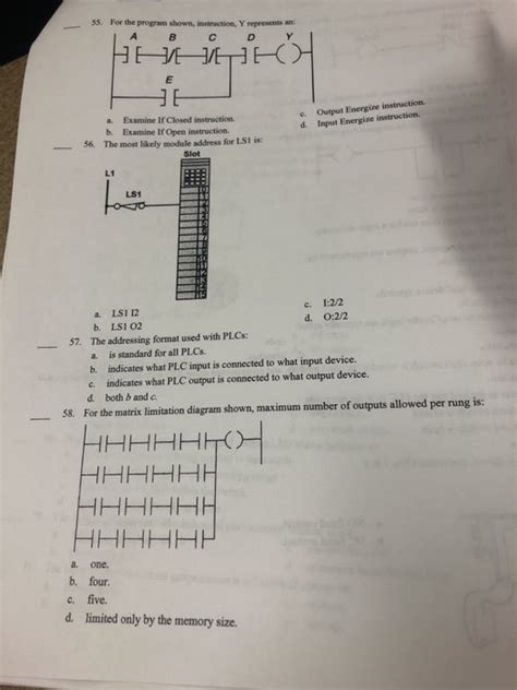 solved for the program shown instruction y represents