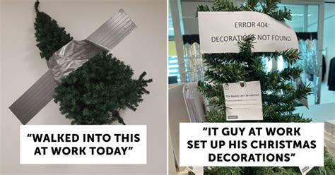 Employees Are Decorating Their Workplace With Unique Christmas Trees 30 Pics